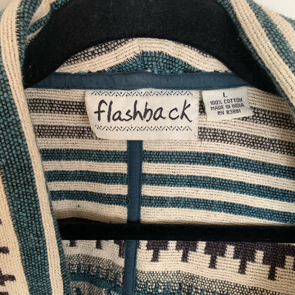 Vintage Flashback Cotton Southwest Print Jacket - Gem